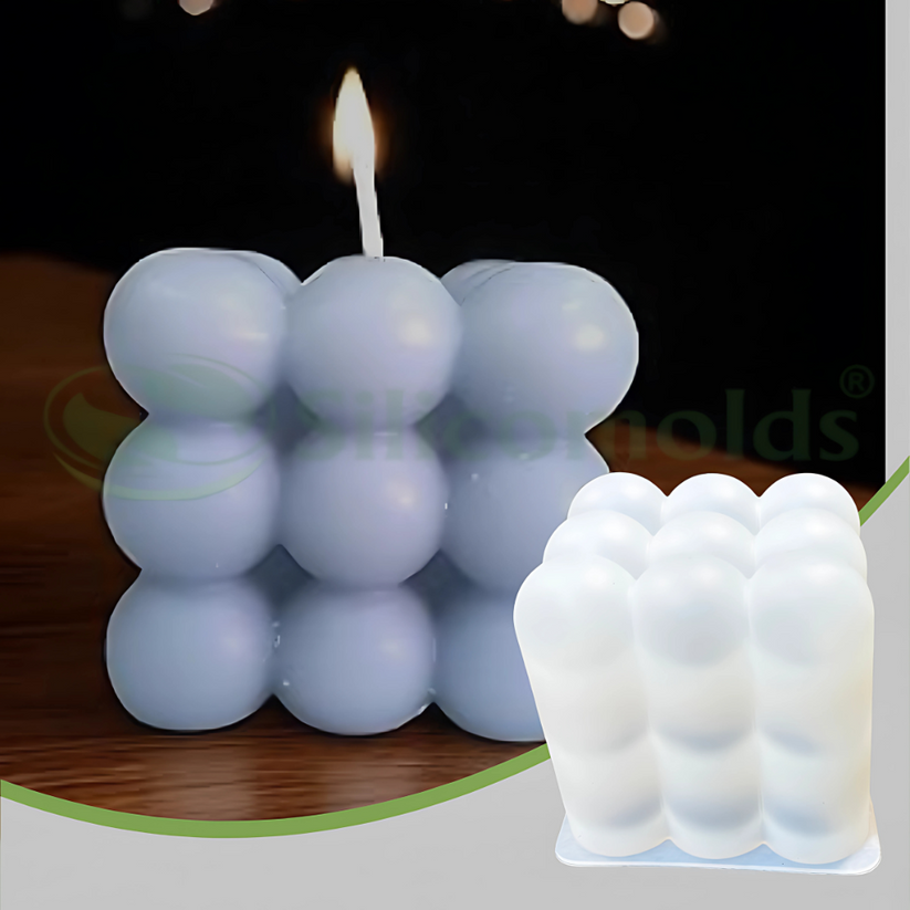 SILICOMOLDS-Big Ball Rubik's Cube Candle Mold-CM013